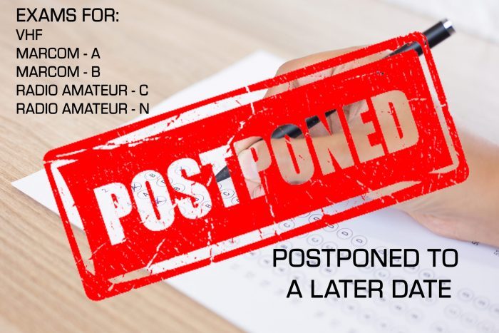 Radio communication exams postponed to a later date - Regulatory ...